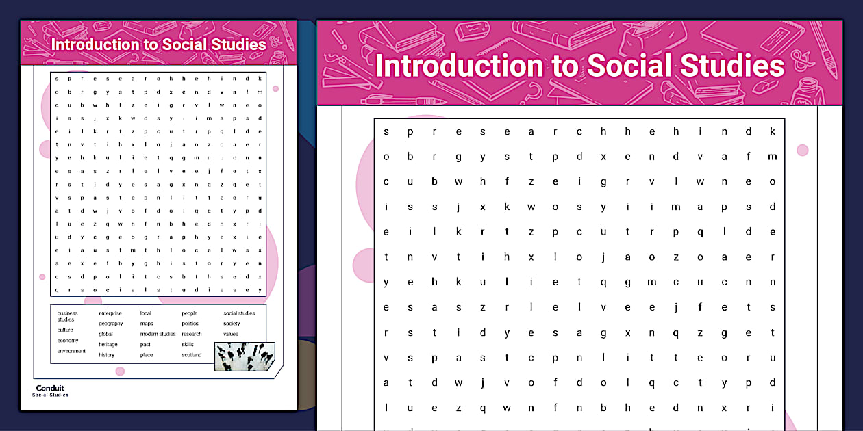 Social Studies Word Search