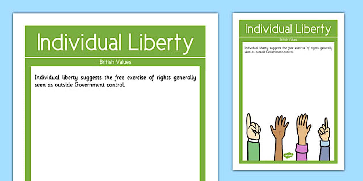 Individual Liberty British Values Display Poster - Twinkl