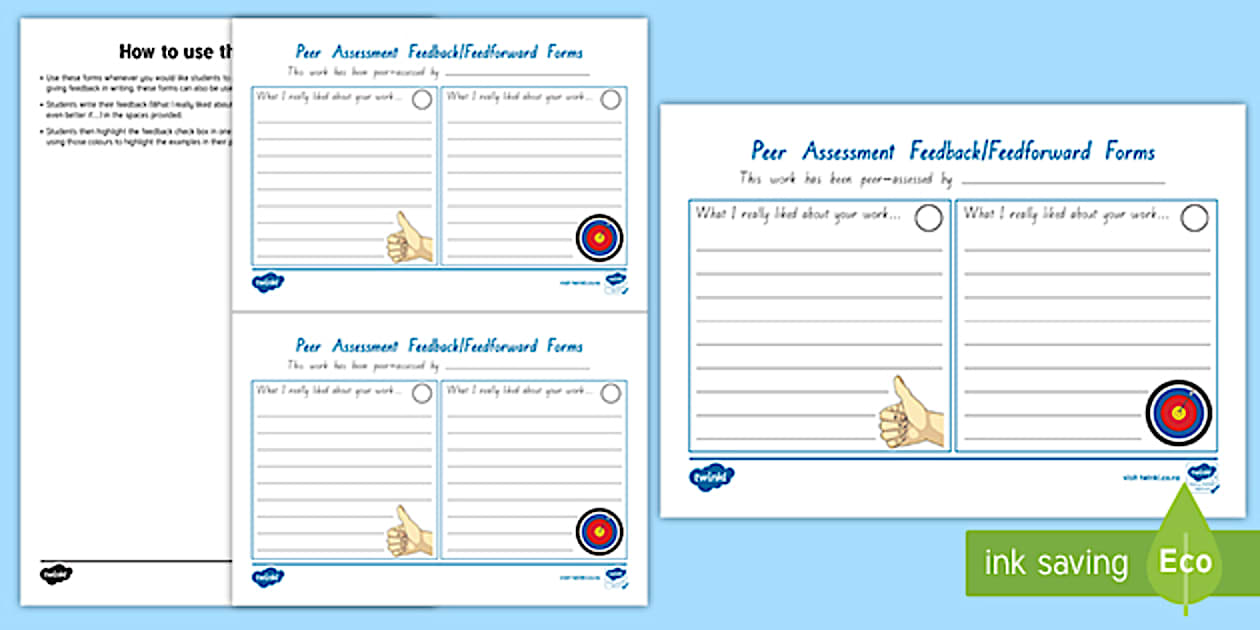 Peer Assessment Sheet - Teacher-made Primary Resource