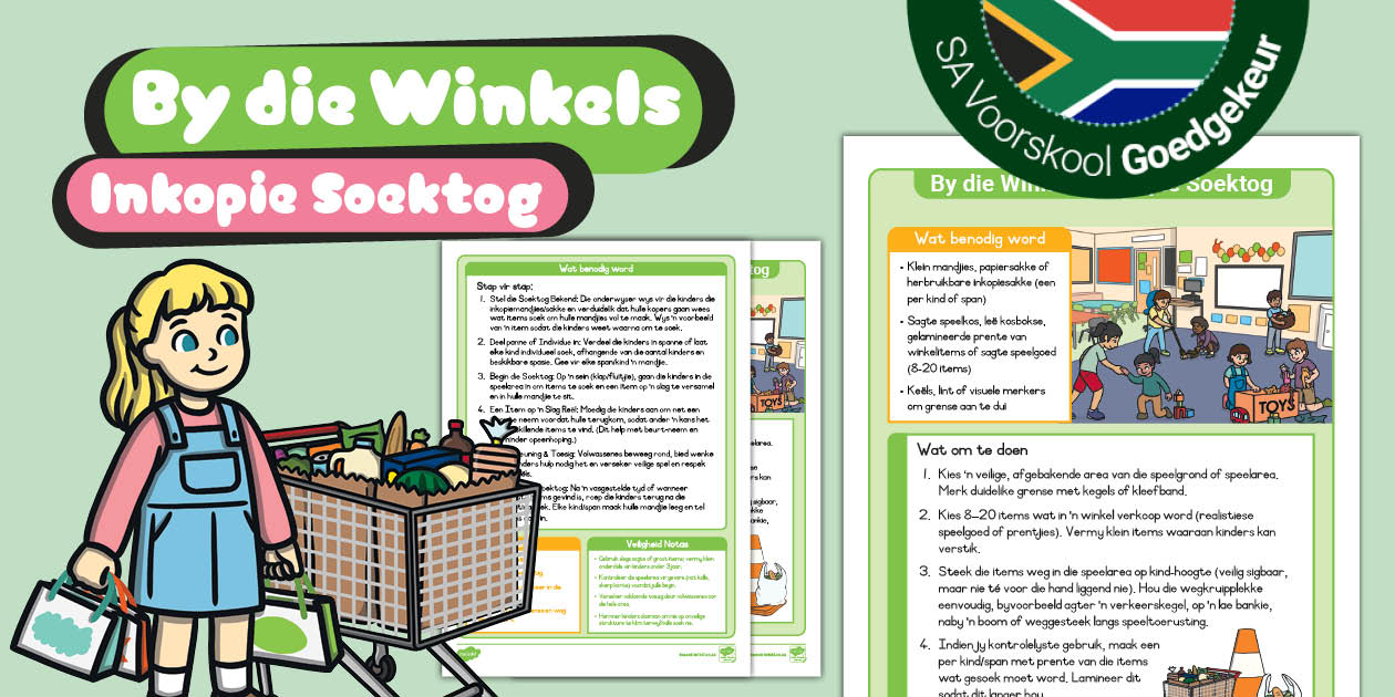 Voorskool - By die Winkels - Inkopie-speurtog