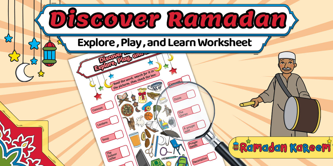Discover Ramadan : Explore , Play , and Learn Worksheet