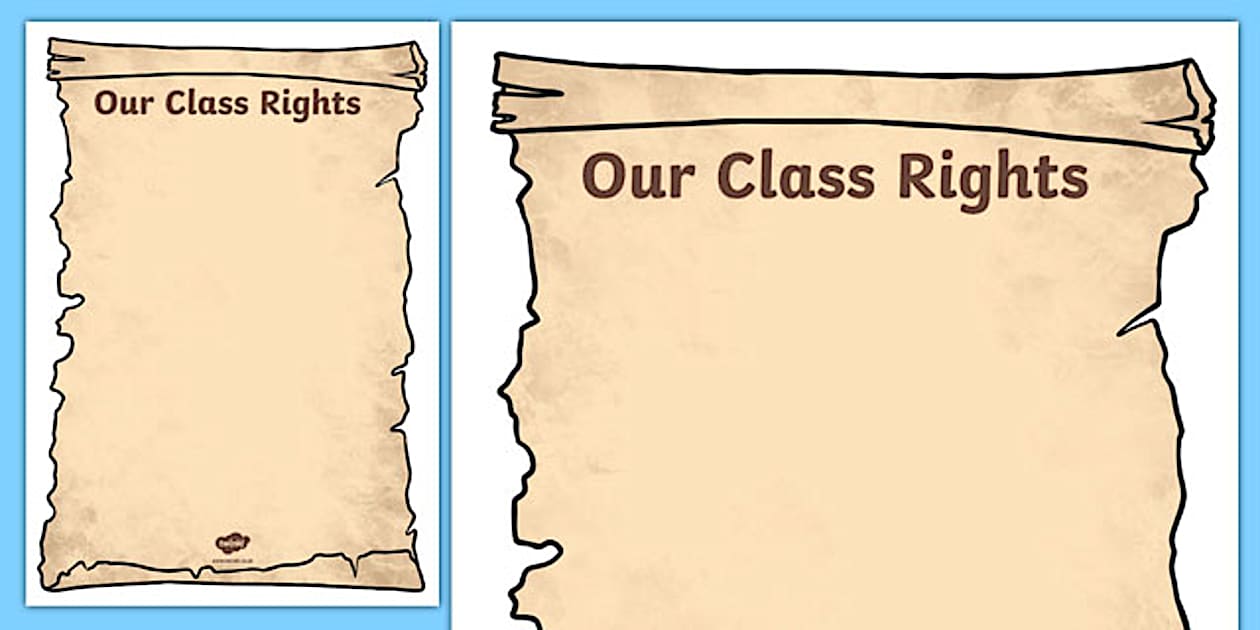Editable Our Class Rights Writing Template - Twinkl