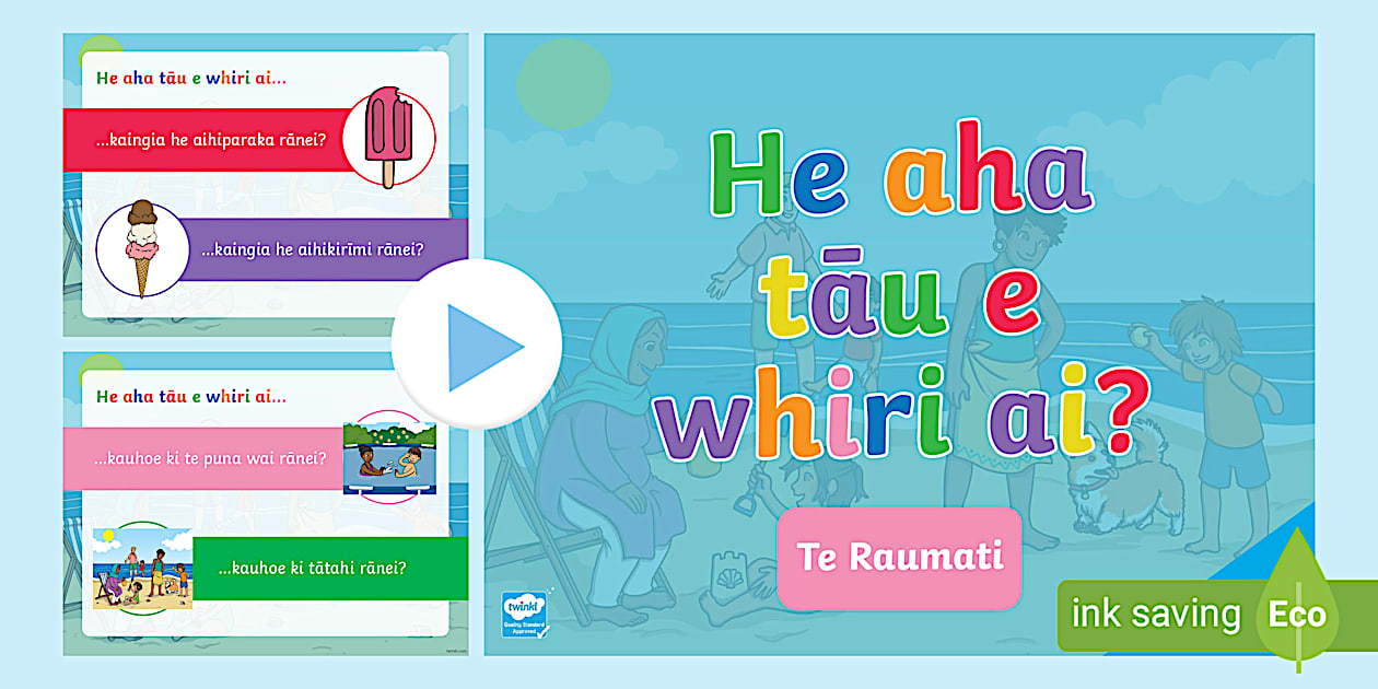 He aha tāu e whiri ai i te raumati? (Teacher-Made) - Twinkl