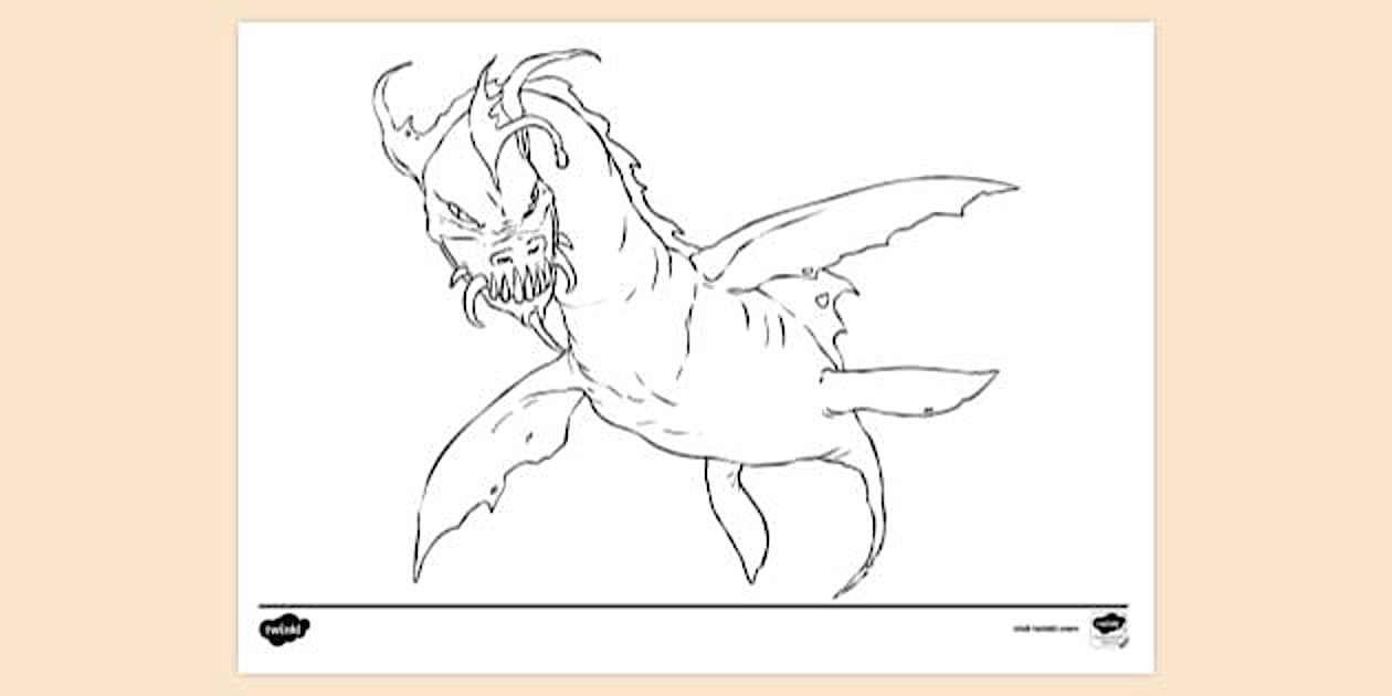 Bandersnatch Colouring Sheet | Colouring Sheets - Twinkl
