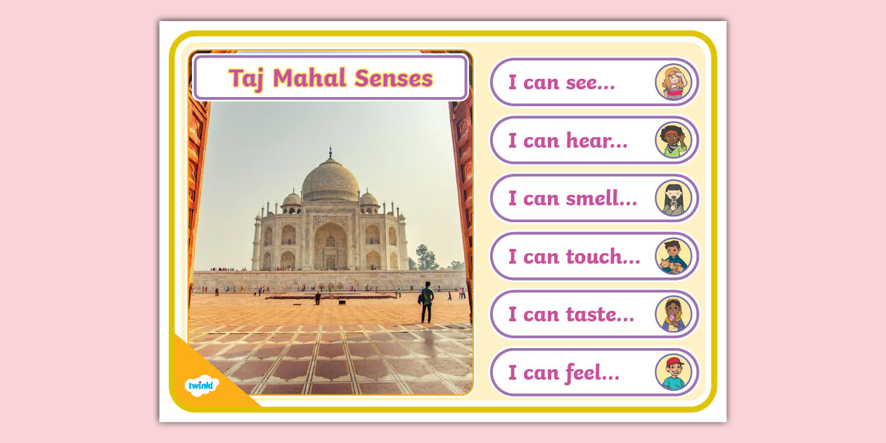 The Taj Mahal Senses Display Poster (Teacher-Made) - Twinkl