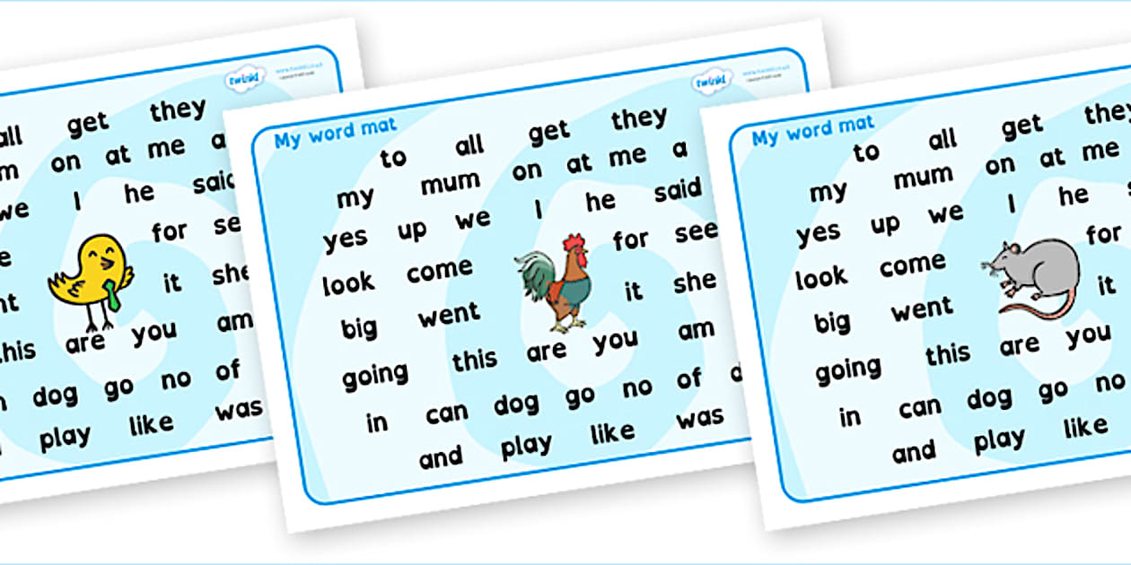 FS2 Word Mat Dyslexia (teacher made) - Twinkl