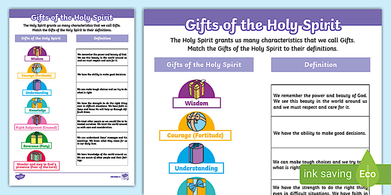 Gifts Of The Holy Spirit Confirmation | Twinkl Ireland
