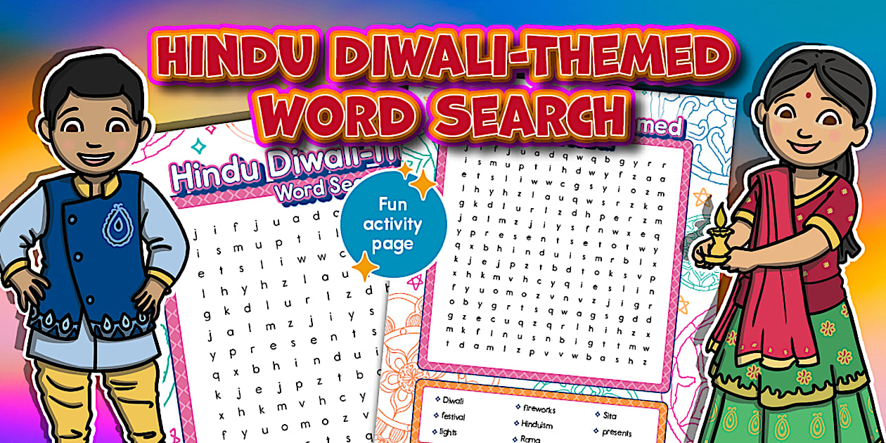 * NEW * Hindu Diwali-Themed Word Search
