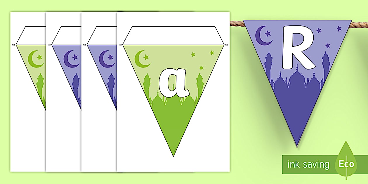 Ramadan Kareem Display Bunting (teacher made) - Twinkl