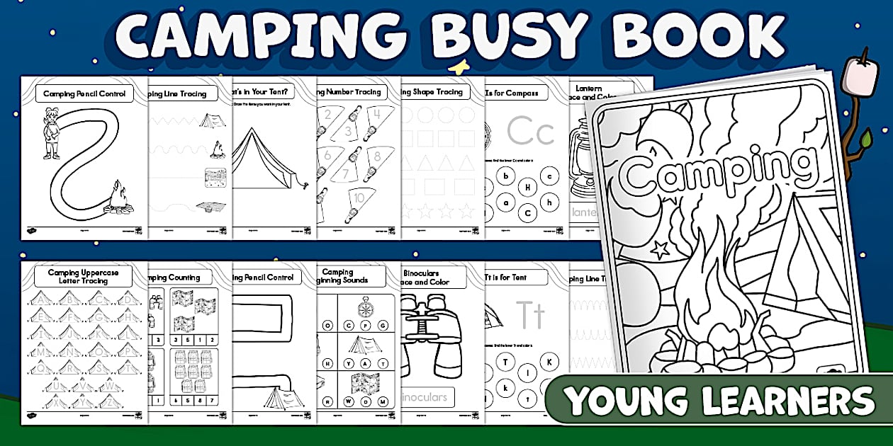 Camping Busy Book (teacher made) - Twinkl