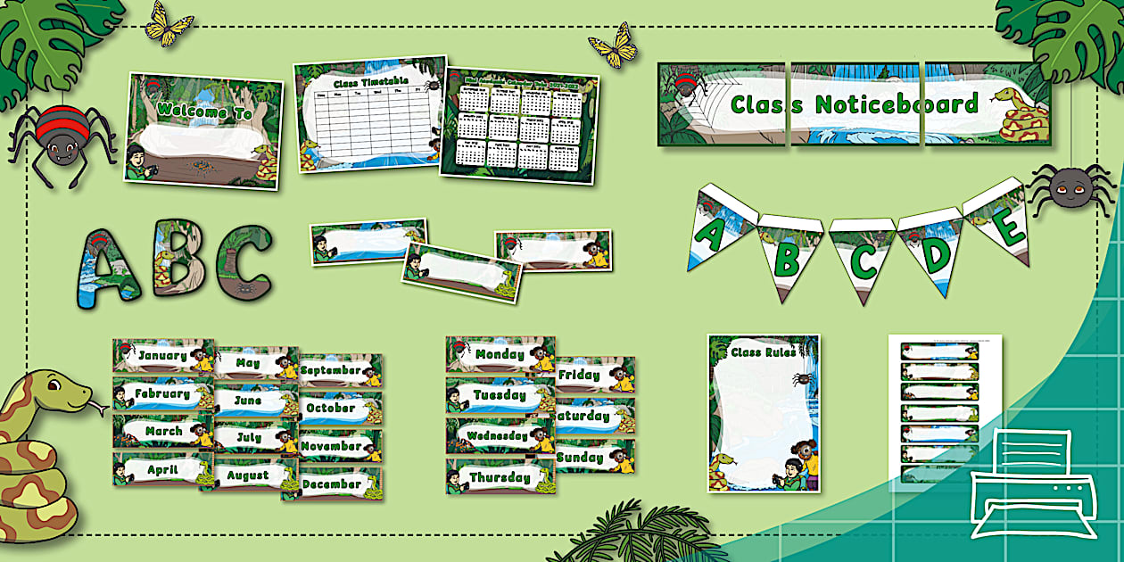 Classroom Display Pack | Snakes and Spiders | Explorer
