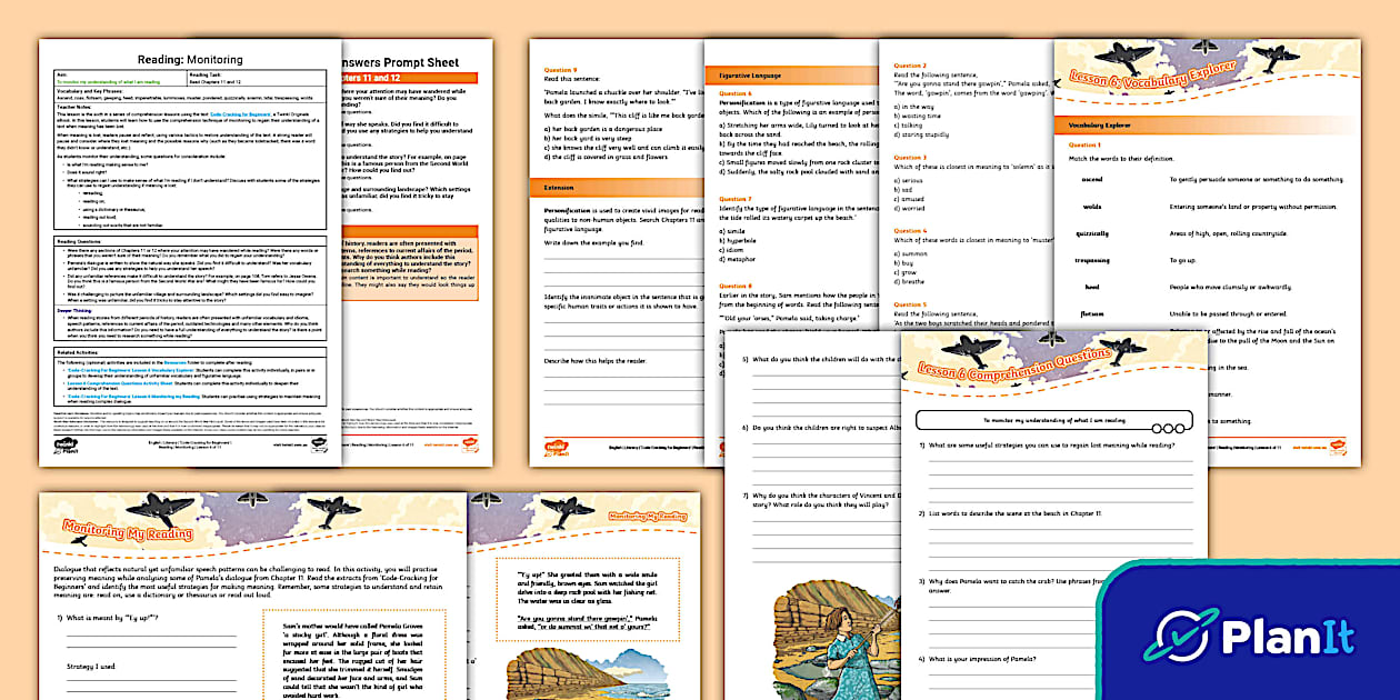 Year 6 'Code-Cracking for Beginners': Reading Lesson 6