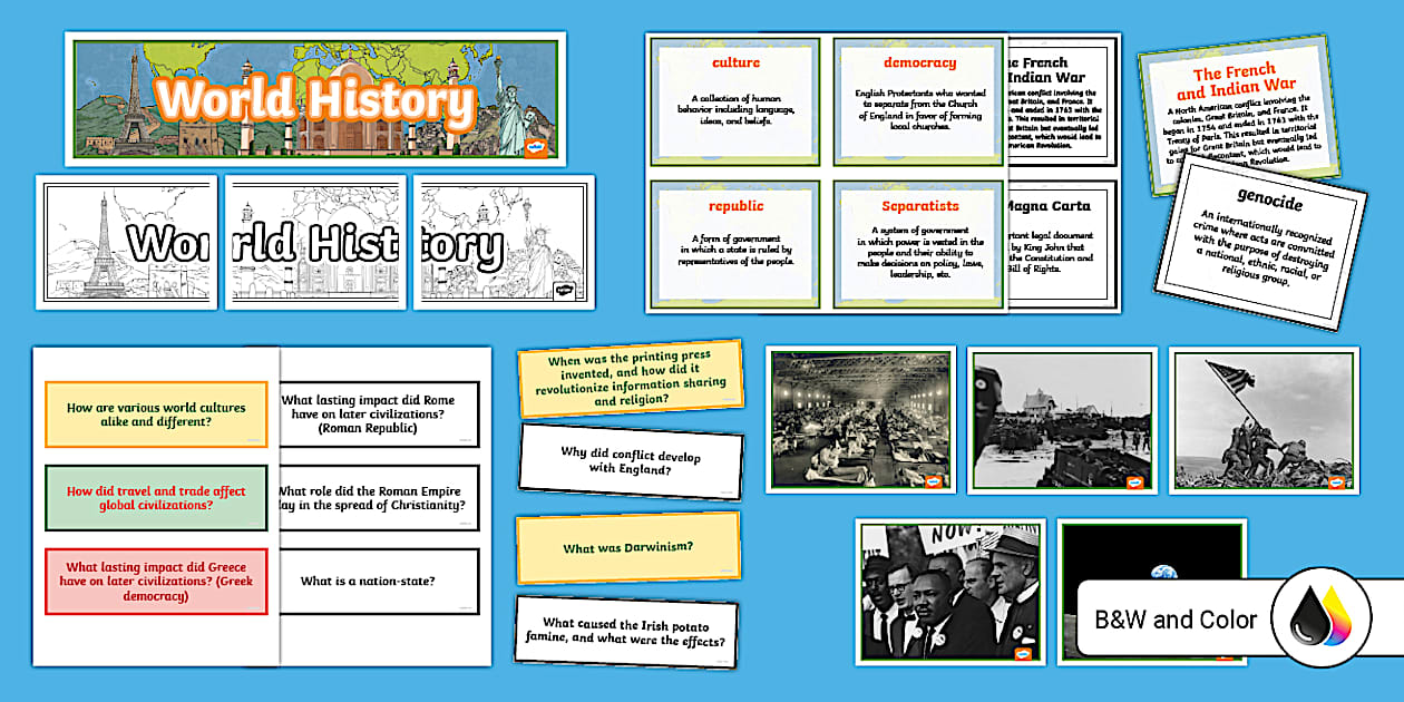 Vocabulary Words in World History | 5th Grade | Twinkl USA