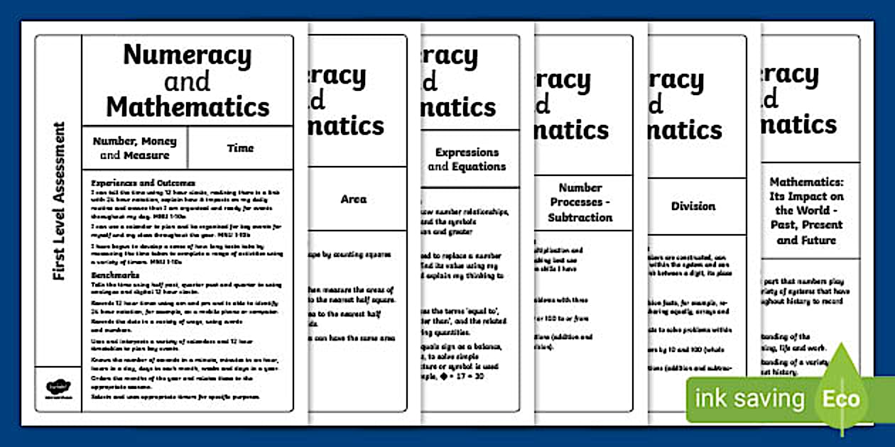 First Level Numeracy and Mathematics (Number, Money and Measure ...