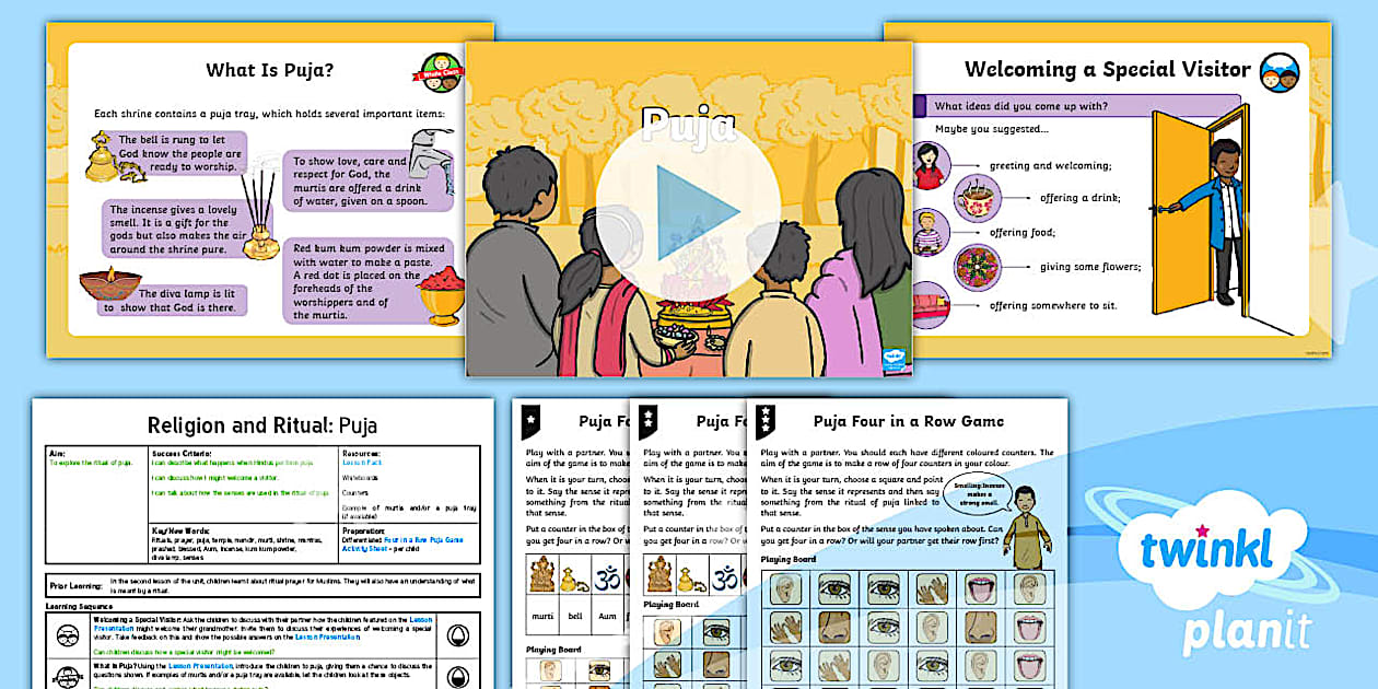 RE: Religion and Rituals: Puja Year 1 Lesson Pack 3 - Twinkl