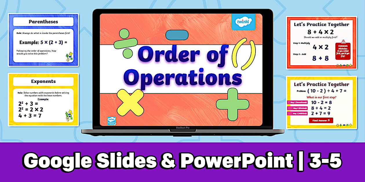 Order of Operations Google Slides & PowerPoint