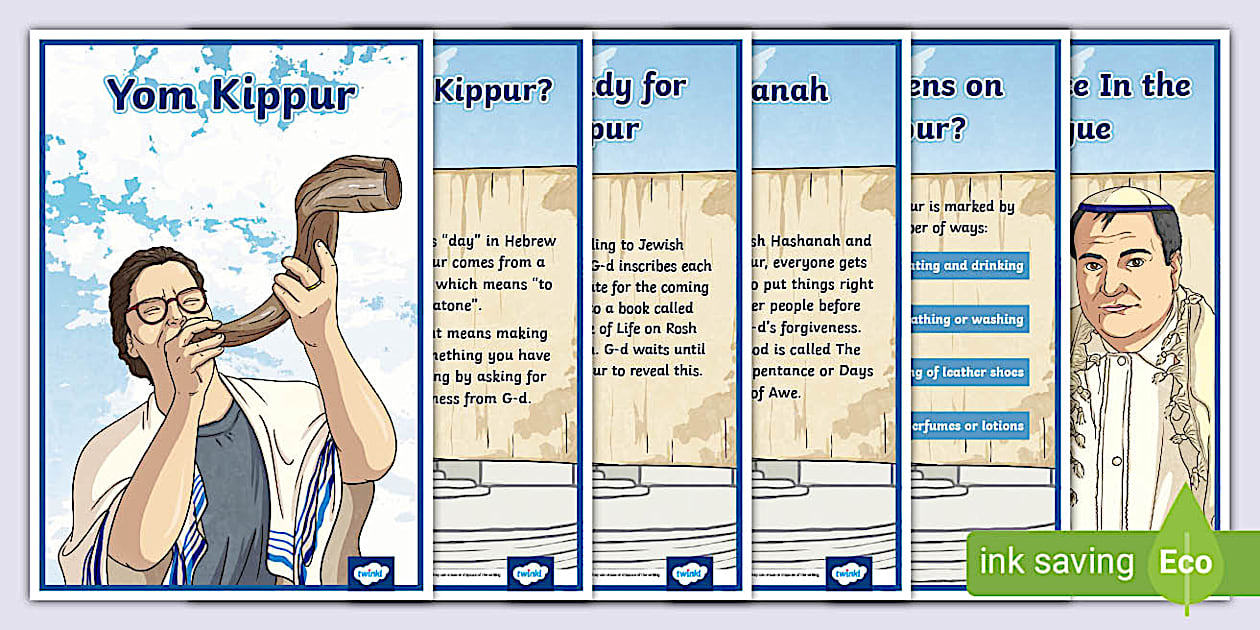 Yom Kippur Posters | Ready-to-print | Teaching Resources