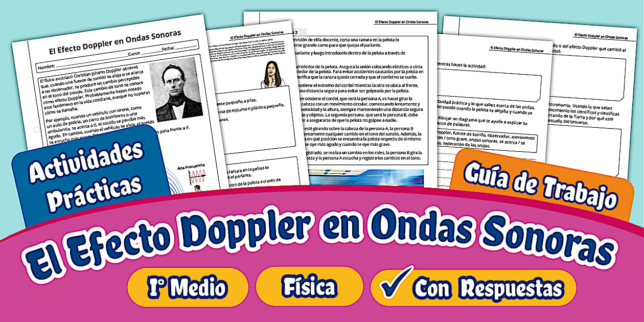 Guía de Trabajo | El Efecto Doppler | Física | I° Medio