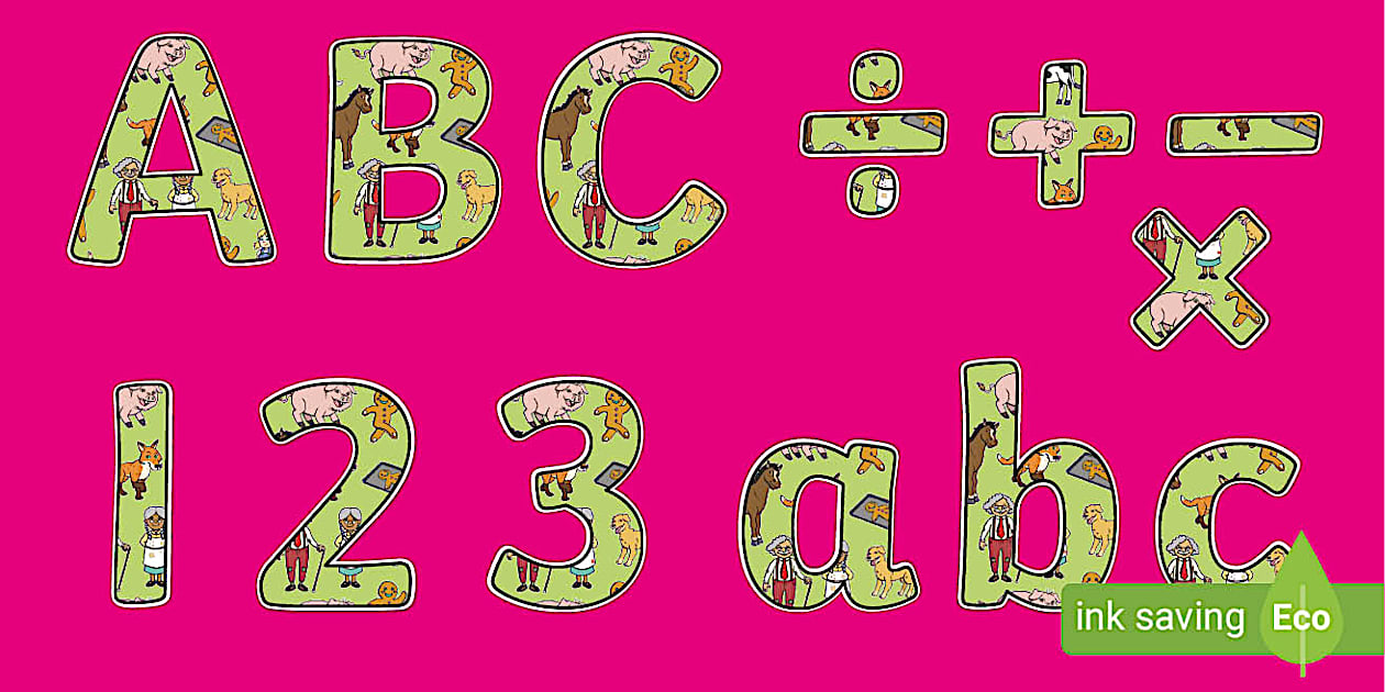 The Gingerbread Man Display Lettering - Twinkl