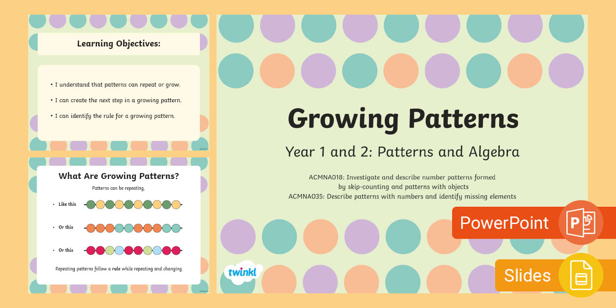 Growing Patterns Grade 2 PowerPoint | Downloadable Math