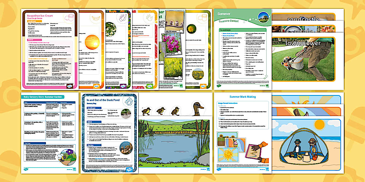 Summer Sensory Activities Pack | Twinkl (teacher made)