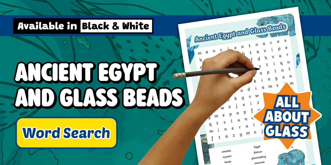 Ancient Egypt and Glass Beads Word Search