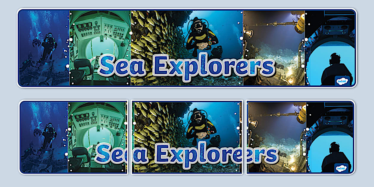 Sea Explorers Photo Display Banner (professor feito)