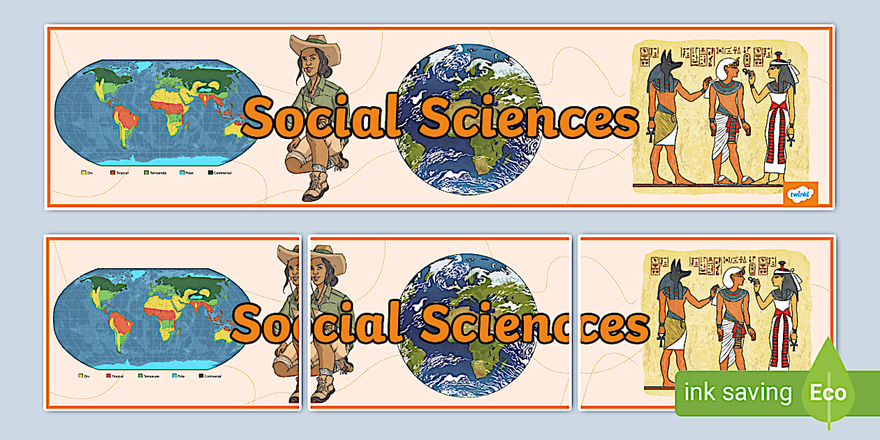 Social Sciences Display Banner (teacher made) - Twinkl