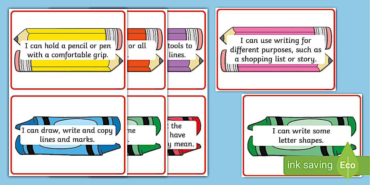 EYFS I Can Mark-Making Area Continuous Provision Prompts