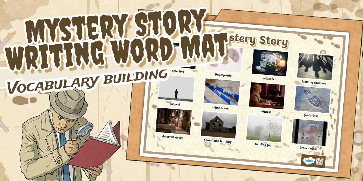 Mystery Story Writing Word Mat