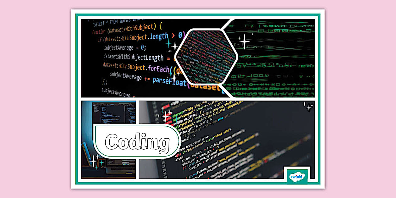 Coding Display Poster (teacher made) - Twinkl