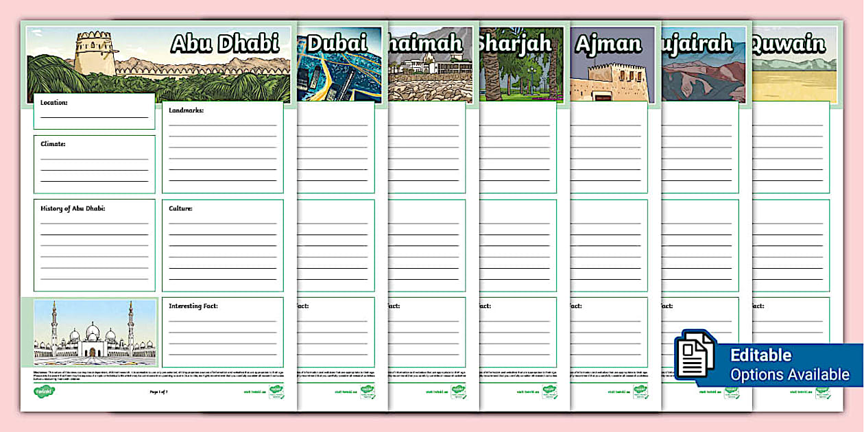 UAE Emirates Fact Files