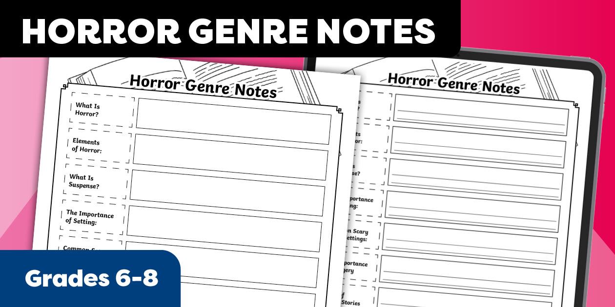 Introduction to the Horror Genre Notes for 6th-8th Grade