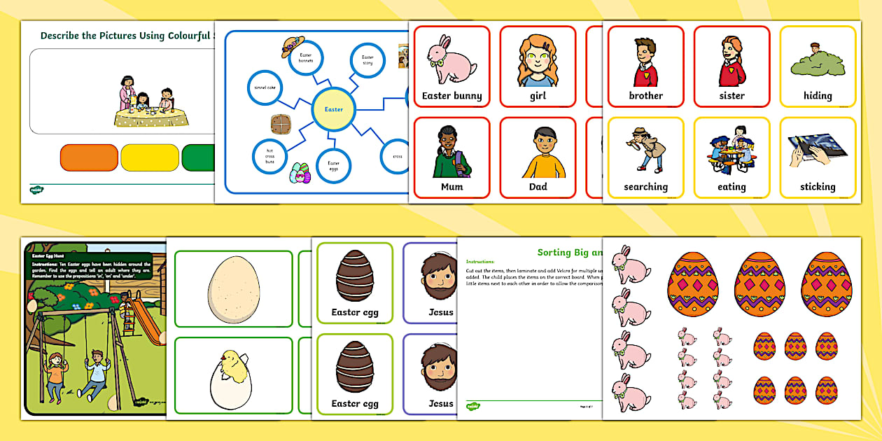 SEN Easter Speech Pack - Speech & Language Therapy Pack