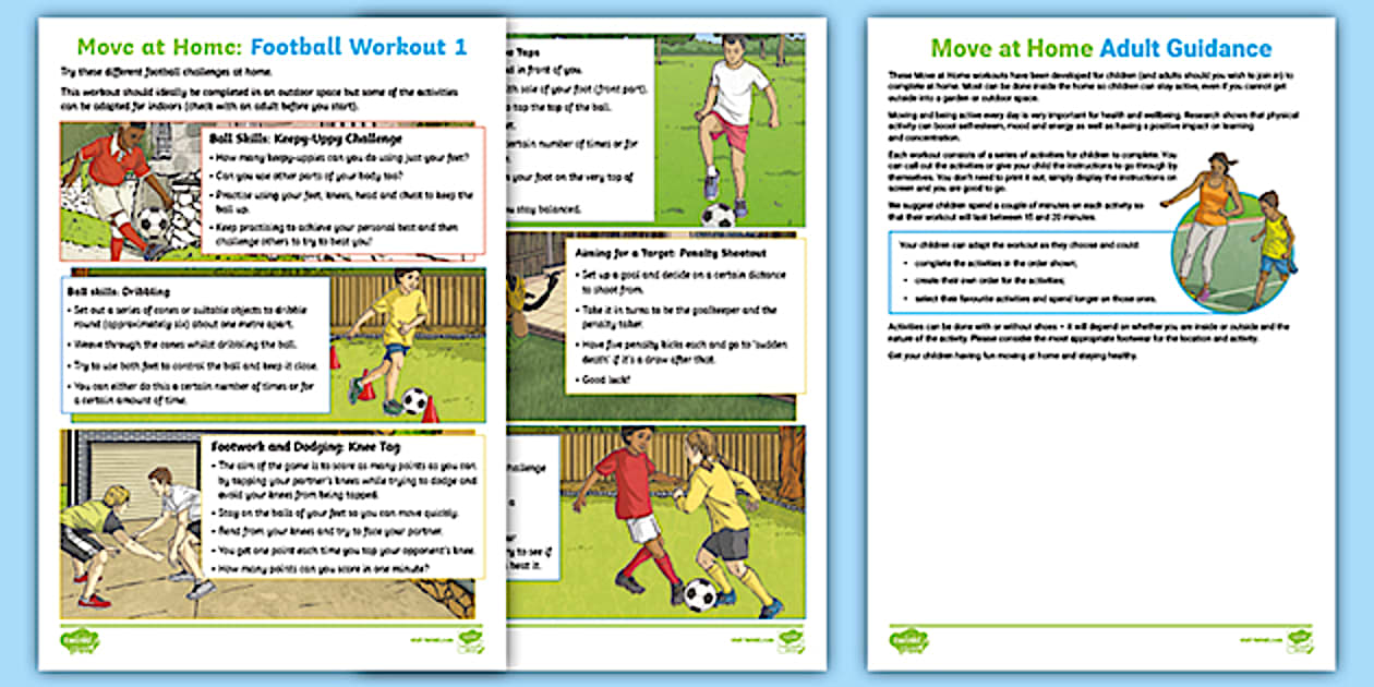 Football Exercise at Home - Twinkl Move PE at Home Resources