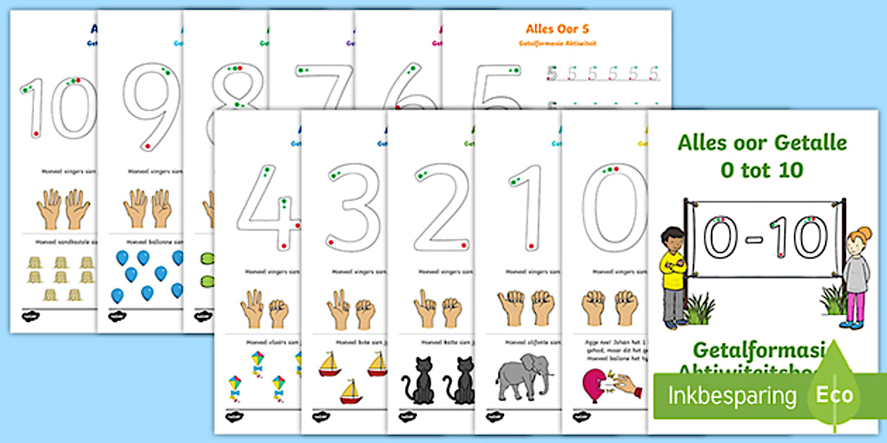 Alles Oor Getalle 0-10 Formasie Boekie (teacher made)