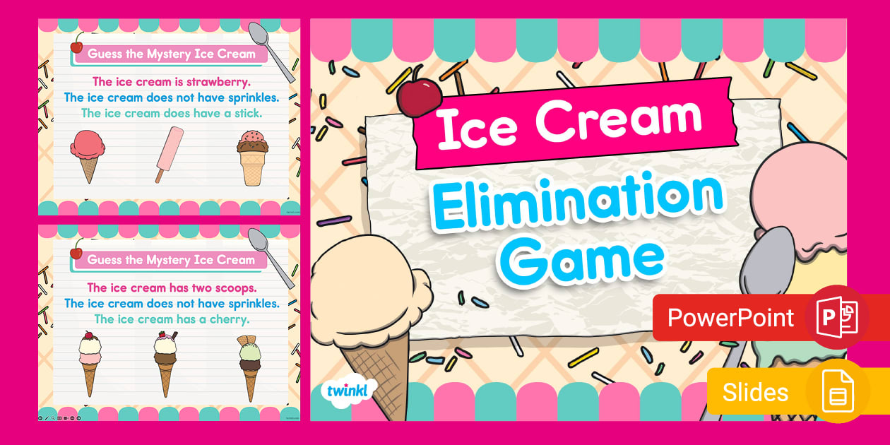 Ice Cream Elimination PowerPoint & Google Slides Game