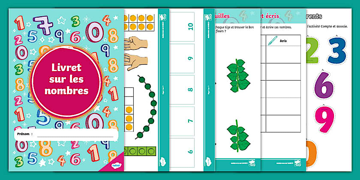 Livret sur les nombres - maternelle (Teacher-Made) - Twinkl