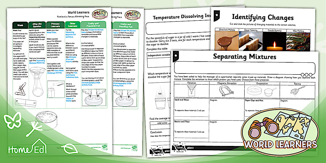 World Learners: Magnificent Materials Planning Pack - Twinkl