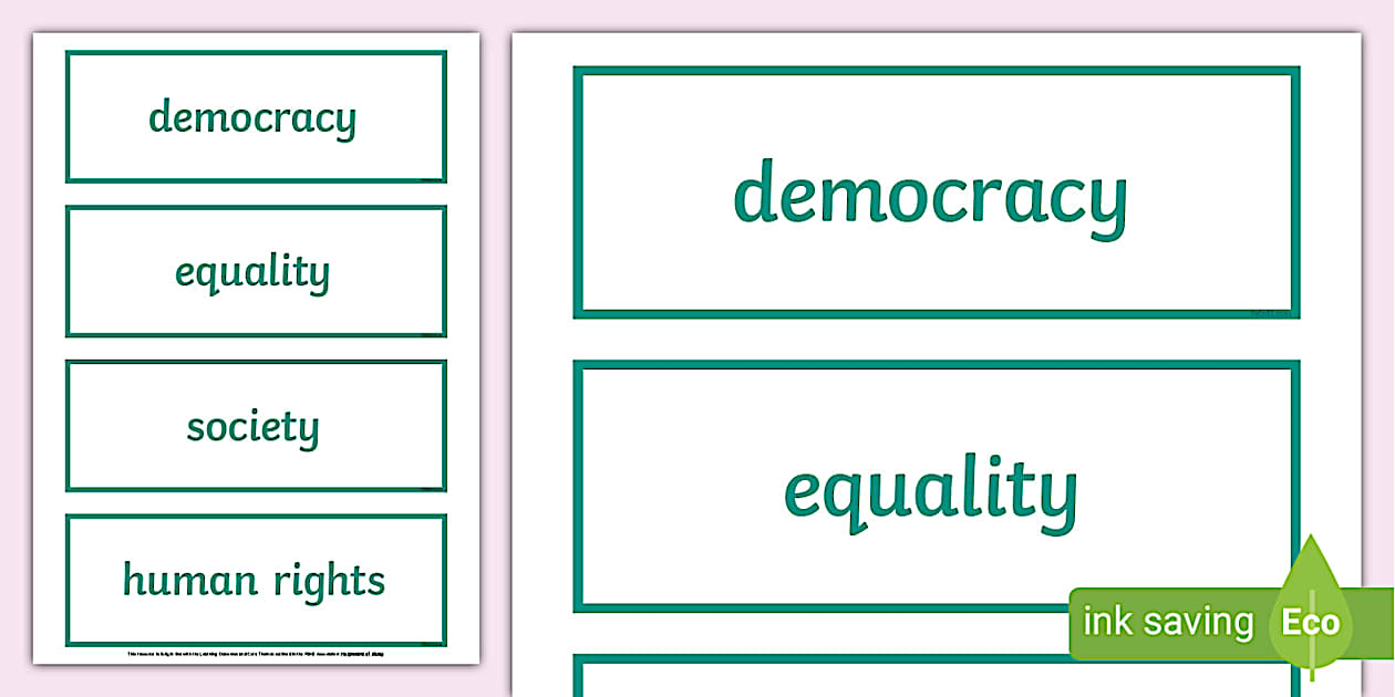 KS2 Democracy Matching Game (teacher made) - Twinkl