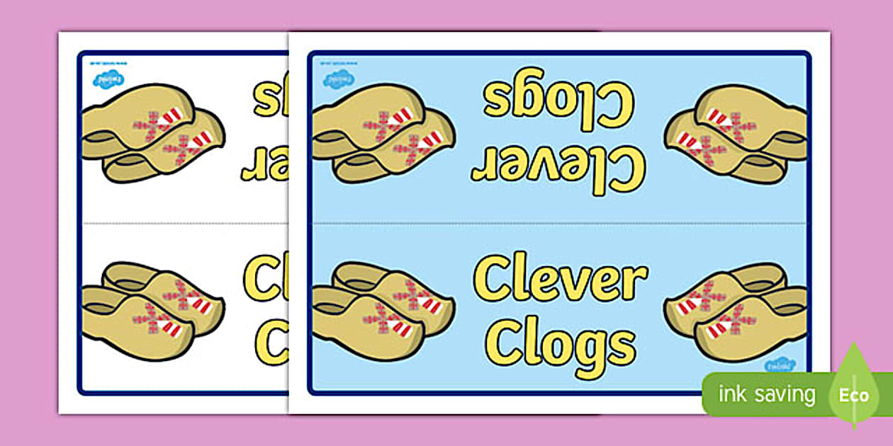 👉 Clever Clogs Group Table Signs (teacher made) - Twinkl