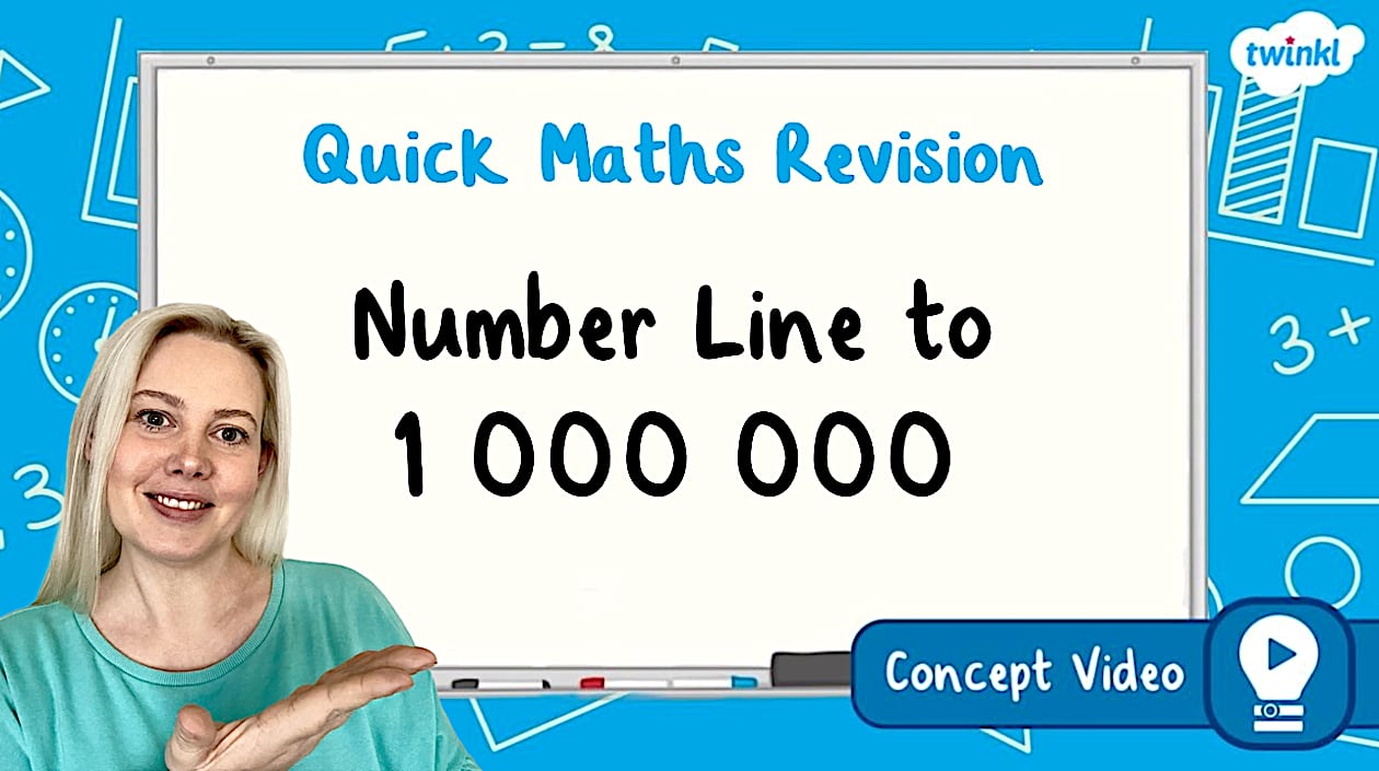👉 Number Line to 1 000 000 | KS2 Maths Concept Video