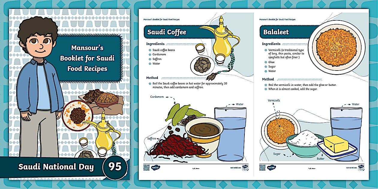 Mansour's Booklet for Saudi Food Recipes (teacher made)