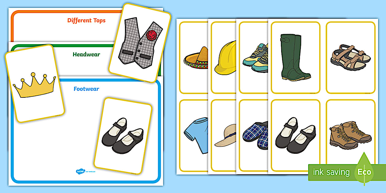 Sorting Different Types of Clothing Activity (teacher made)