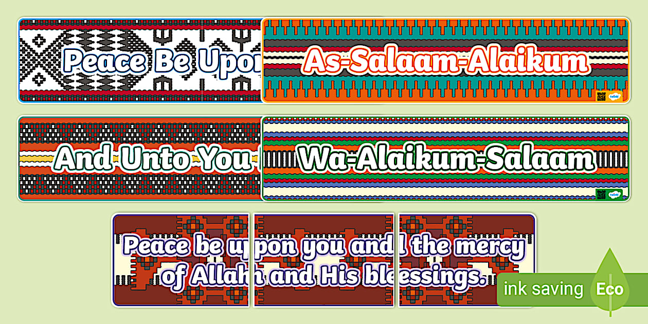 Greetings in Qatar Banners (Teacher-Made) - Twinkl