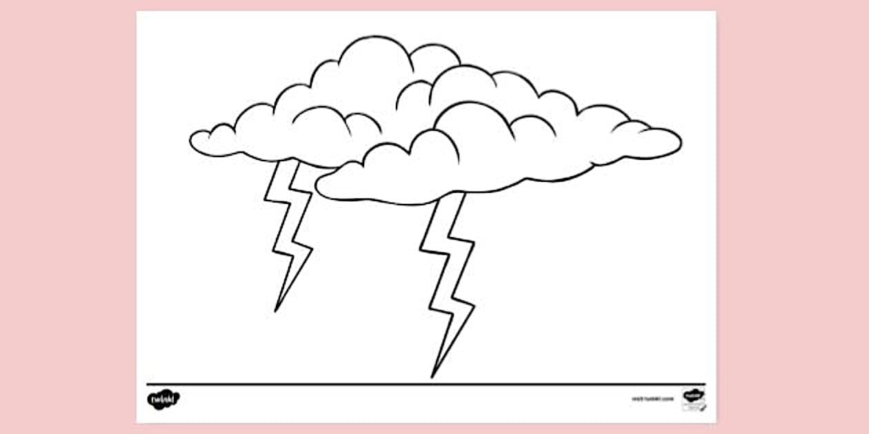 Dense Cloud Colouring Sheet | Colouring Sheets - Twinkl