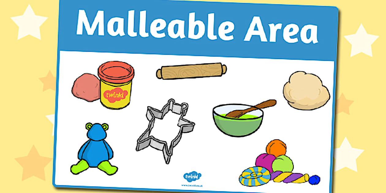 Editable Malleable Area Sign (teacher made) - Twinkl