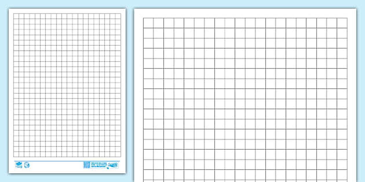 Squared Paper 1cm Editable | Squared Paper to Print | Twinkl