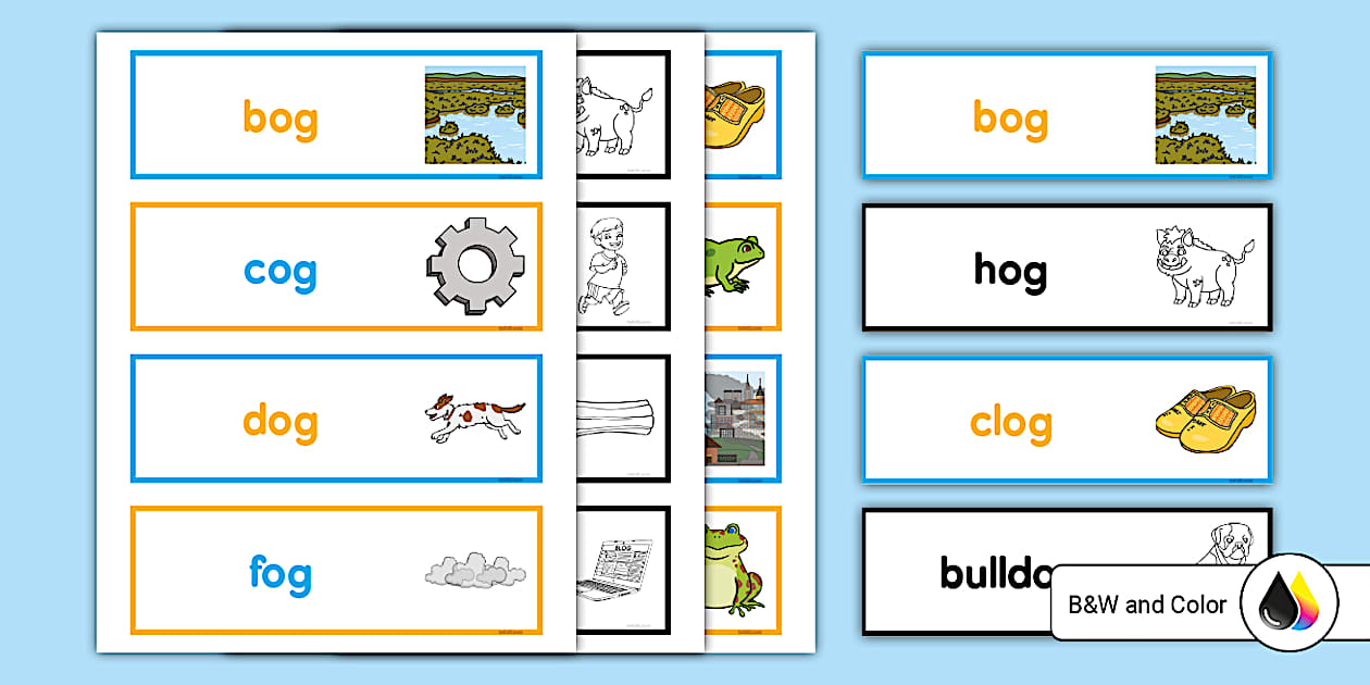 -og Family Word Cards (teacher made) - Twinkl