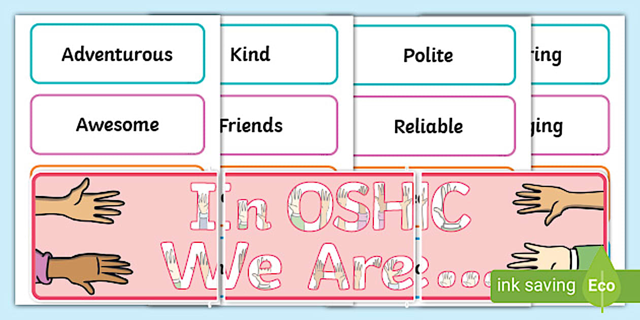 OSHC In OSHC We Are… Display Banner (teacher made)